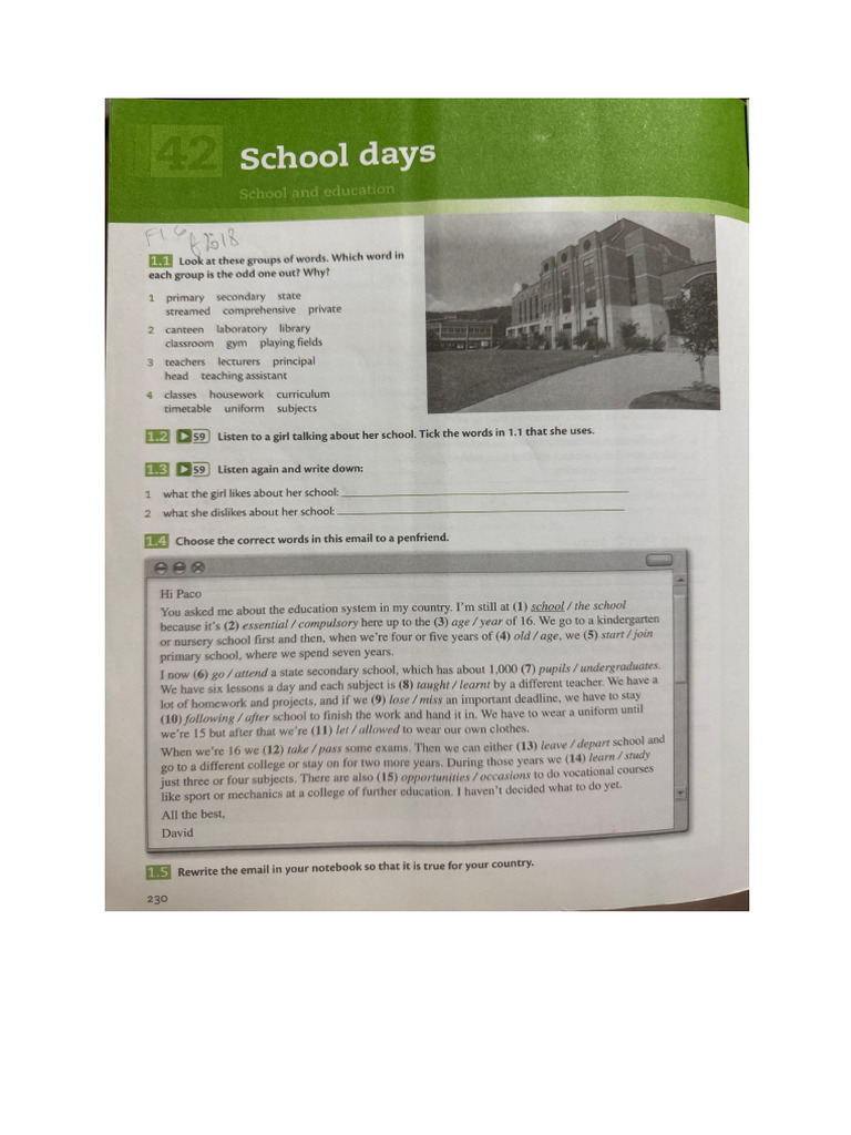 School Days 1 Pdf