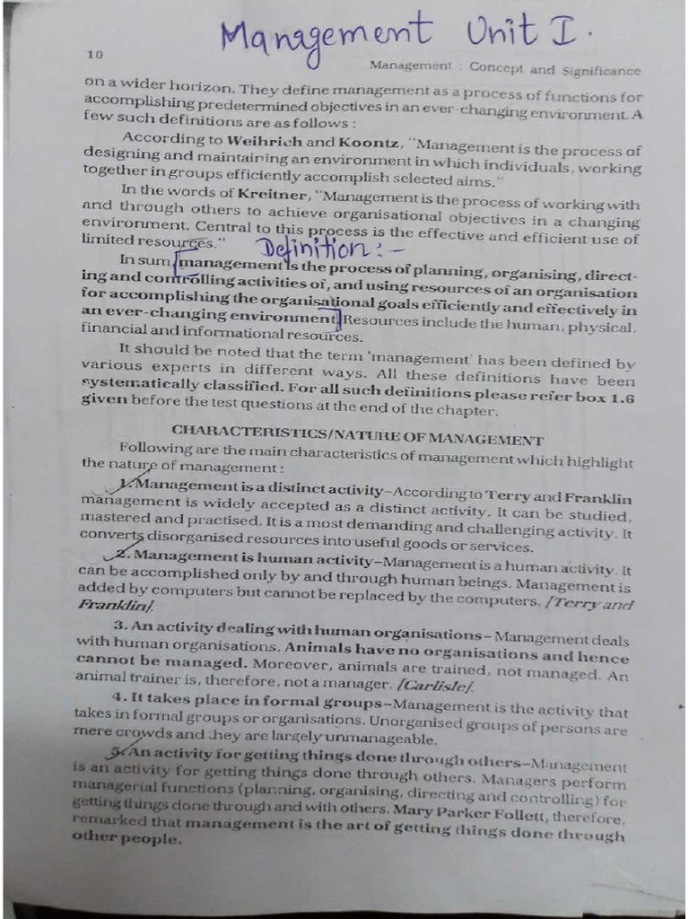 Pom Unit I Notes | PDF