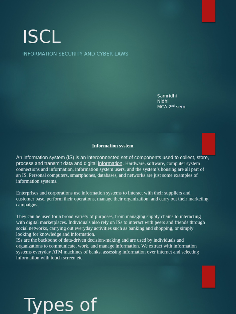 Intro Part of Iscl-2 | PDF | Decision Support System | Information Technology