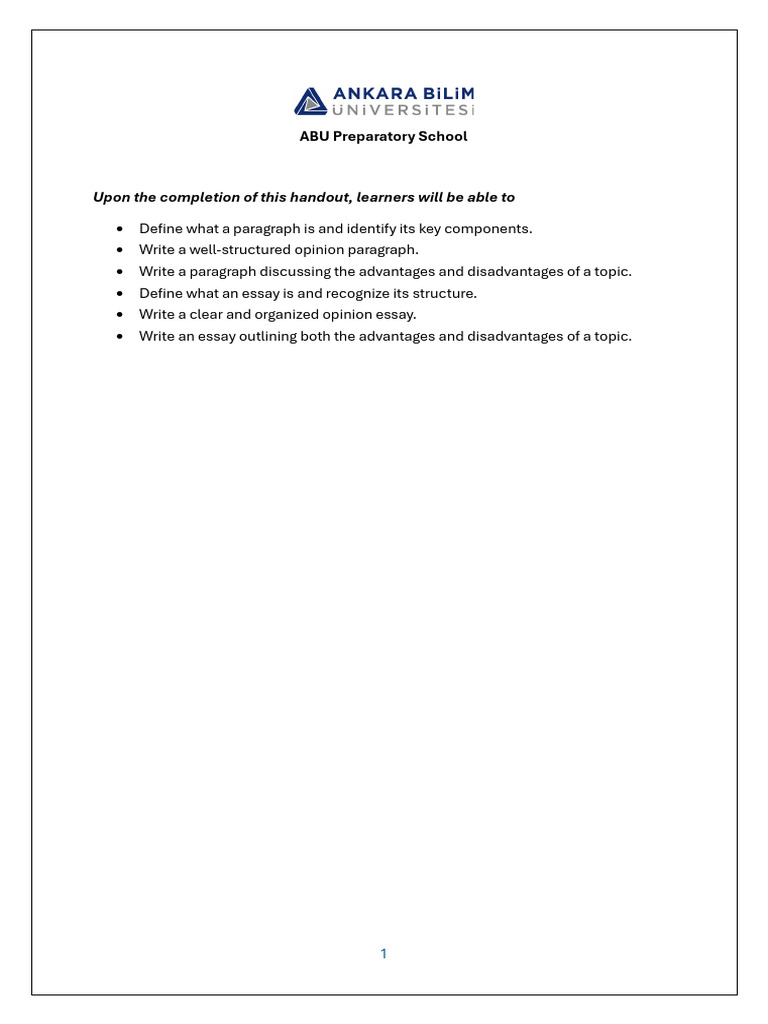 Writing Opinion and Essay Paragraphs | PDF | Essays | Brainstorming