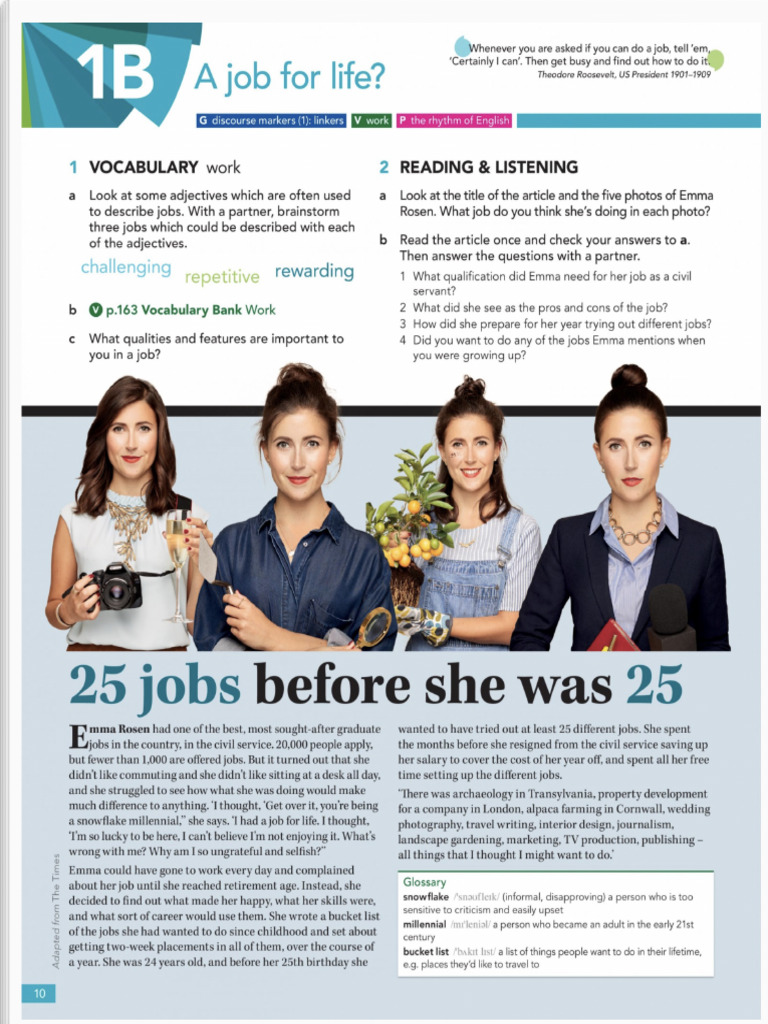 C1 1B Discourse Markers Job Appl | PDF