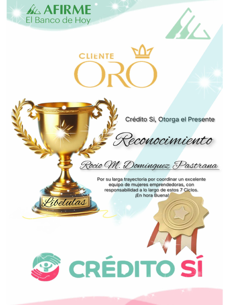 Reconocimiento Cliente Preferencial | PDF