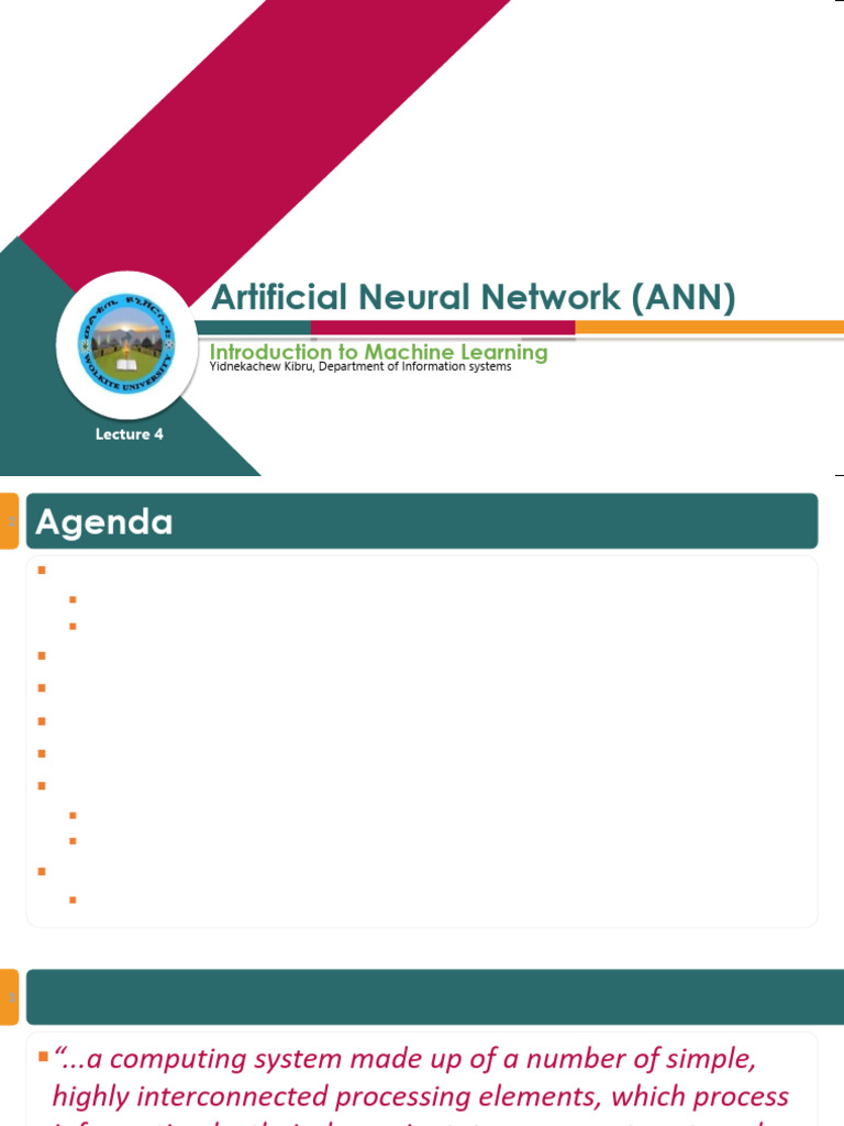 Artificial Neural Network | PDF | Neuron | Dendrite
