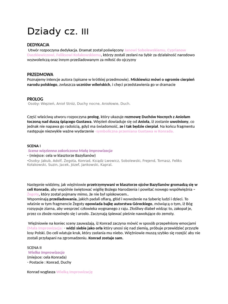 Dziady CZ III Kopia | PDF