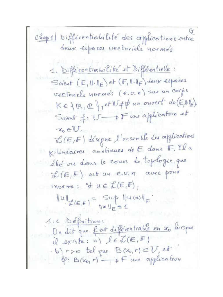 Calcul Diff Chap1 | PDF