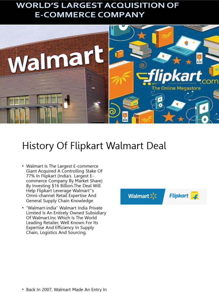Walmart's $16B Flipkart Acquisition Impact | PDF | Walmart | E Commerce