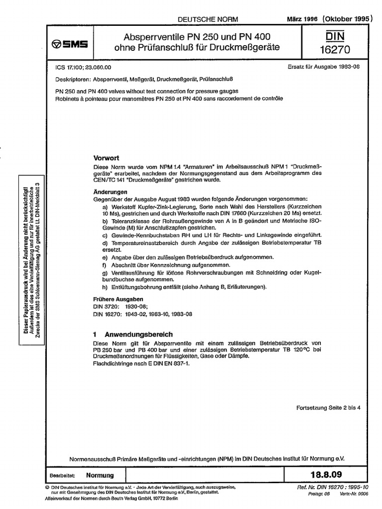 Din 16270 | PDF