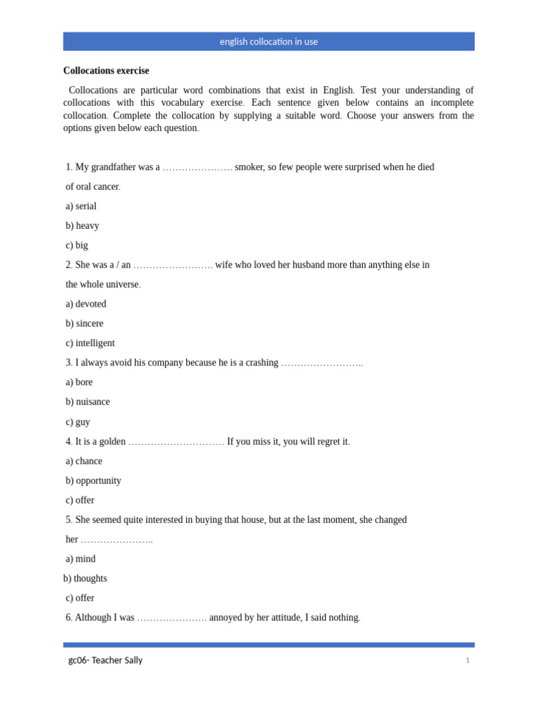 English Collocation in Use | PDF