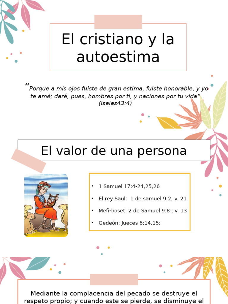 El Cristiano y La Autoestima | PDF | Autoestima | Pecado