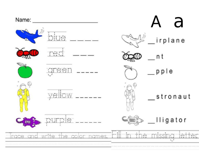 Letter A Activity | PDF