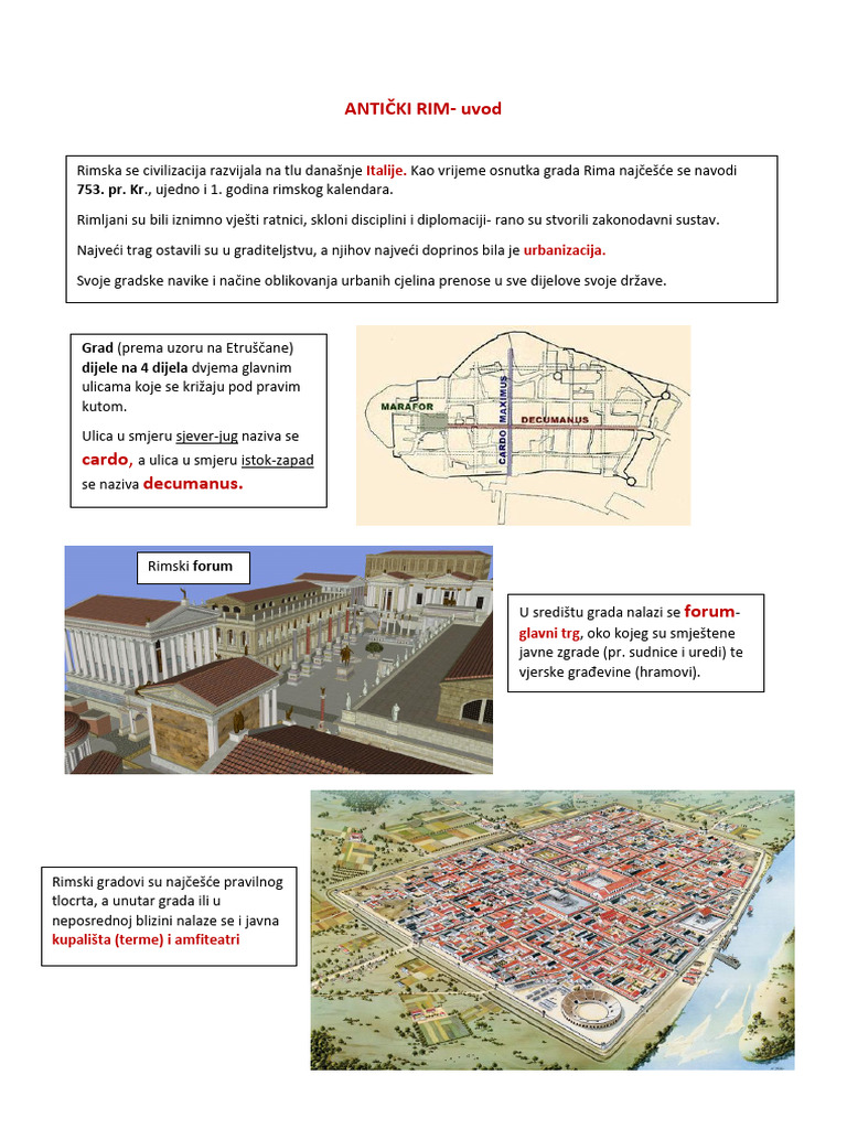 Anticki Rim - Uvod | PDF