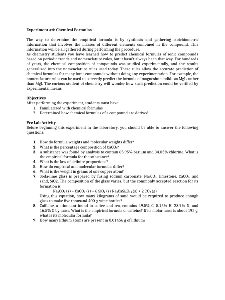 Experiment 4 Prelab | PDF