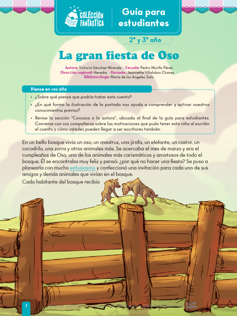 Fiesta de Oso: Lecciones de Amistad | PDF