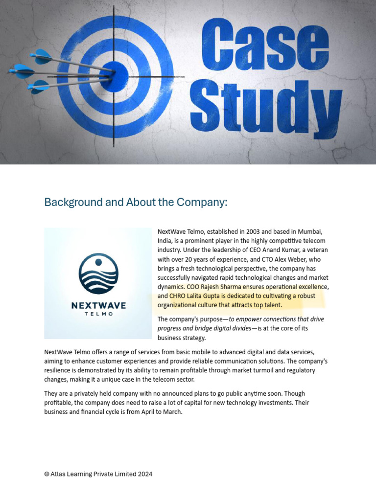 Case Study Nextwave Telmo - COKR-P | PDF | Artificial Intelligence | Intelligence (AI) & Semantics