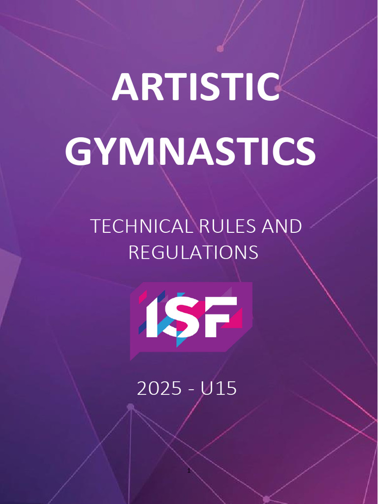 ARTISTIC GYMNASTICS - U15 - IsF Technical Rules and Regulations 2025 ...