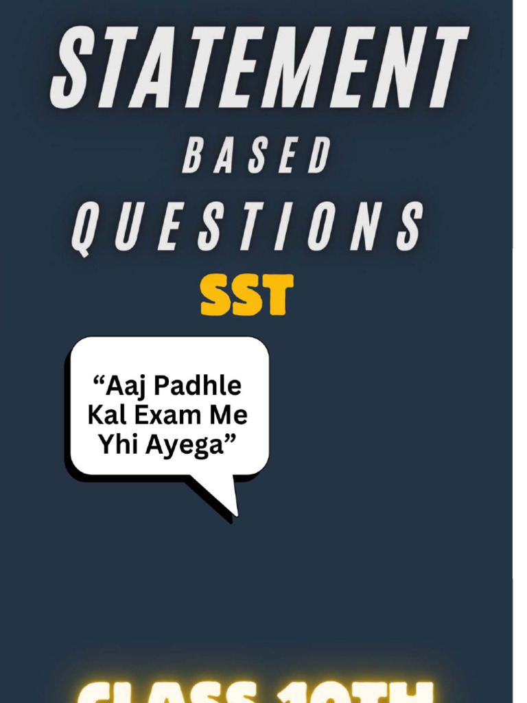 Statement Based SST Q | PDF