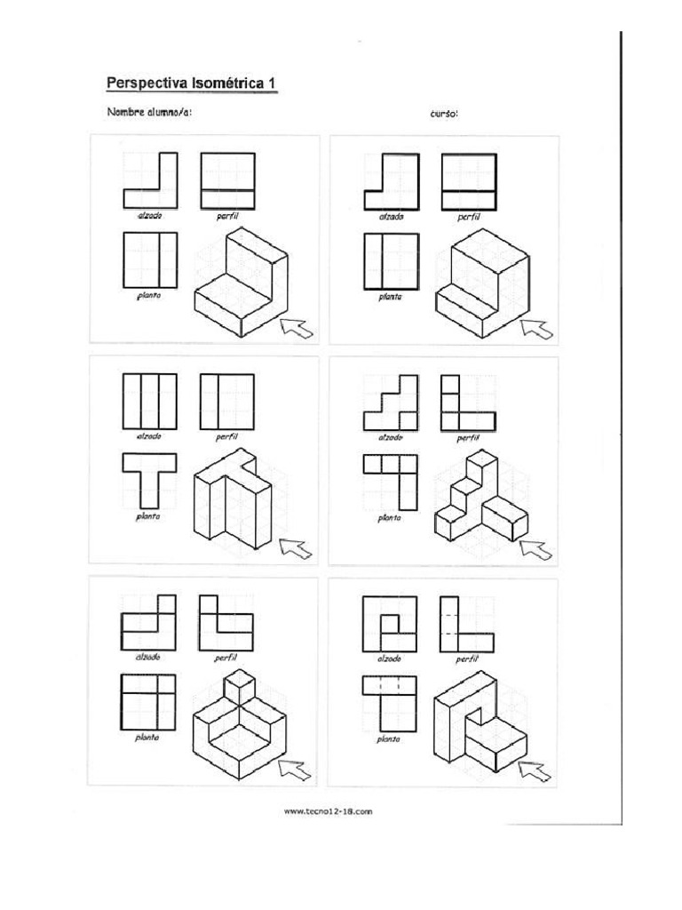 Ejercicio 1 Perspectivas-Vistas -Respuestas | PDF