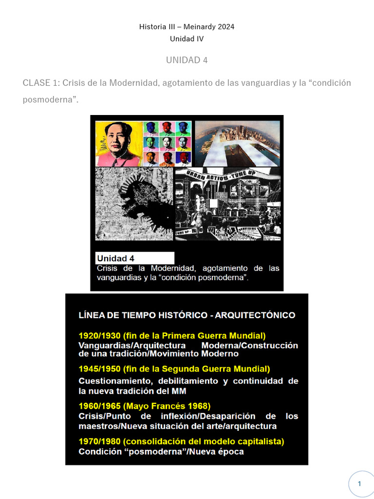CLASES 2024 - Unidad 4 - Clases 1-2-3 | PDF