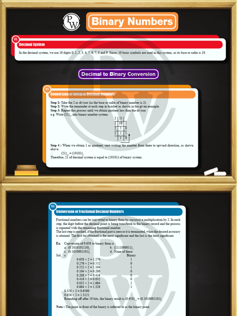 Binary Numbers _ Formula Booklet | PDF | Decimal | Numbers