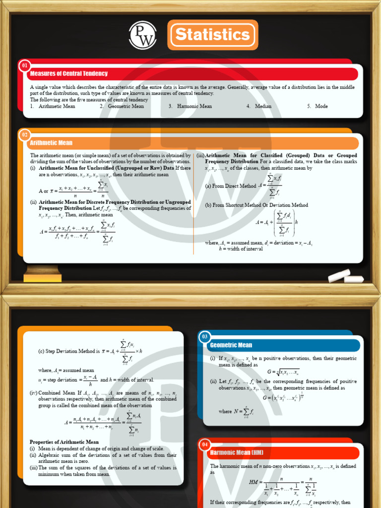 Statistics Nda Math | PDF | Mean | Mode (Statistics)