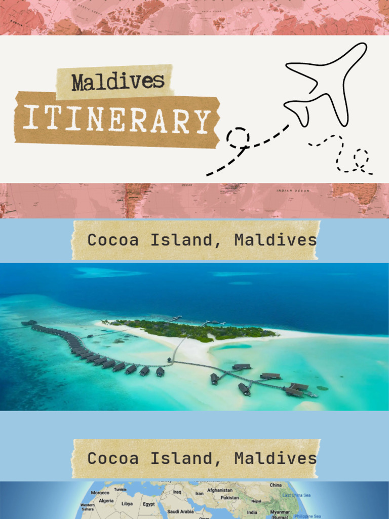Plan de Viaje COCOA ISLAND MALDIVES | PDF