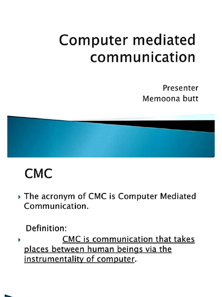Computer-Mediated Communication | PDF