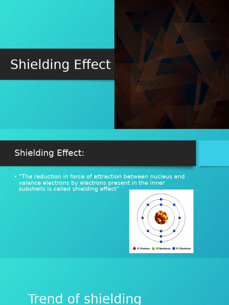 Trends of Shielding Effect in Periodic Table | PDF