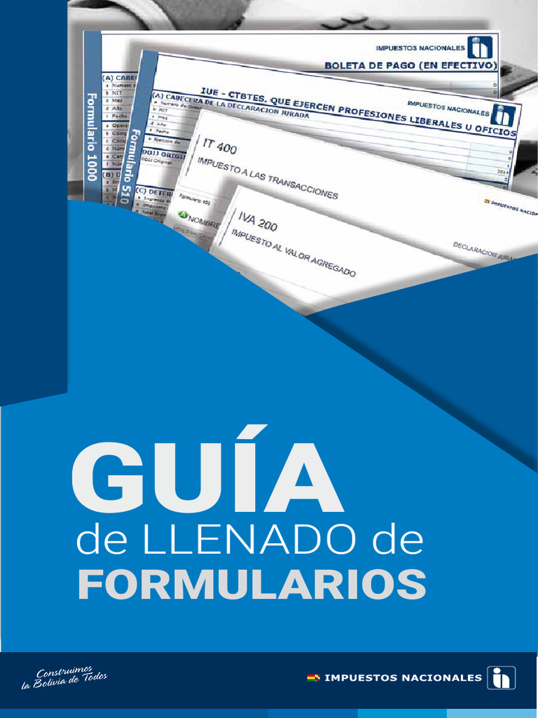Guía de Llenado de Formularios Tributarios | PDF | Impuesto al valor ...