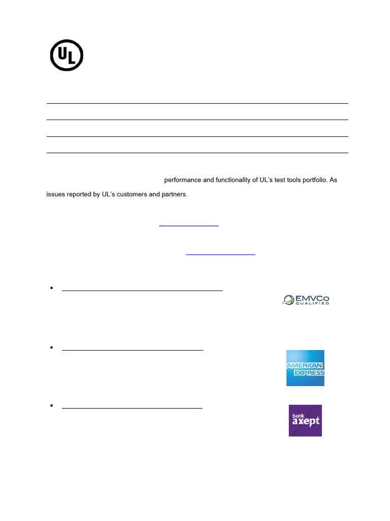 Release Notes Ul Brand Test Tool v560 | PDF | Visa Inc. | Emv