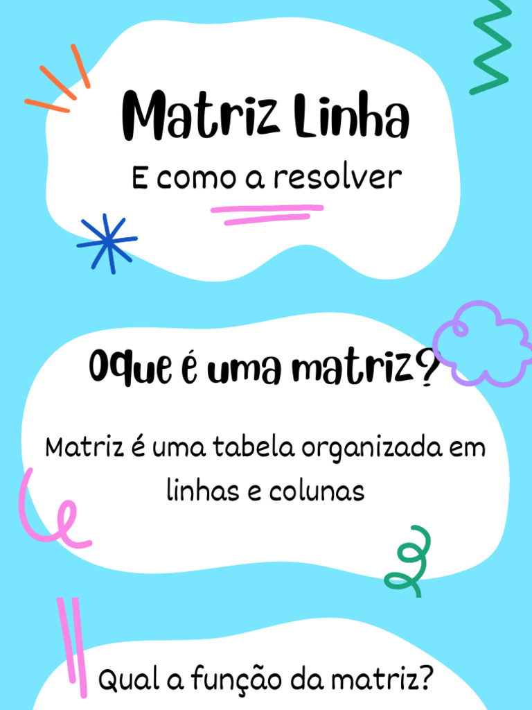 Matriz Linha | PDF