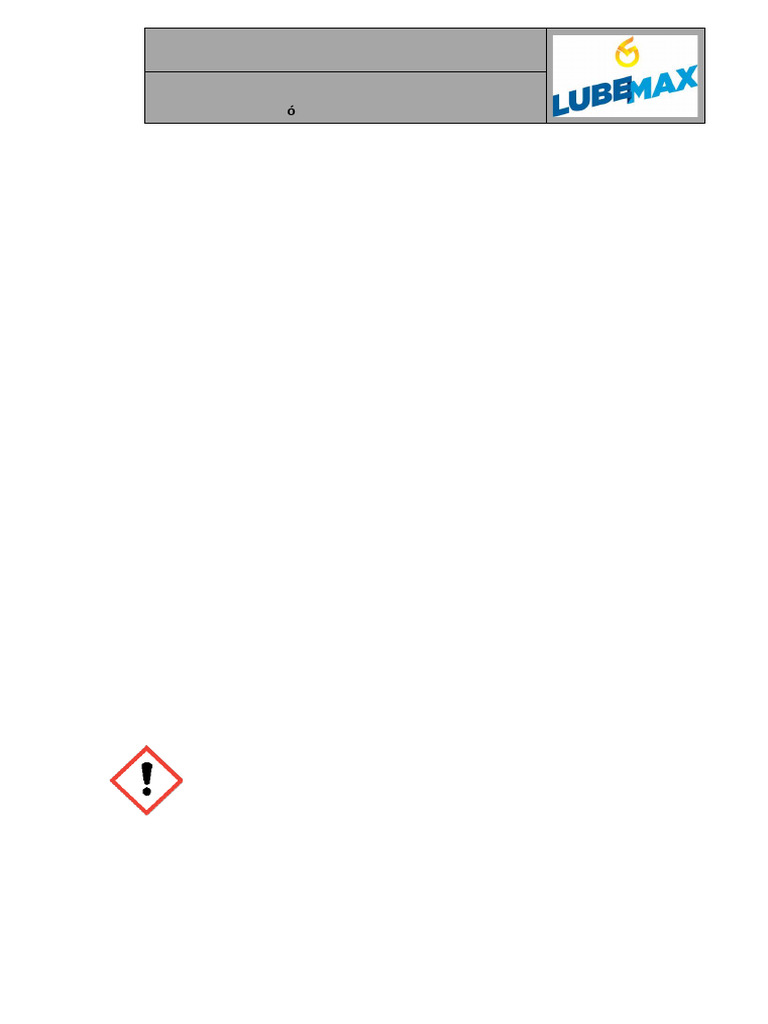 Hoja de Seguridad Grasas Lubemax. | PDF | Petróleo | Agua