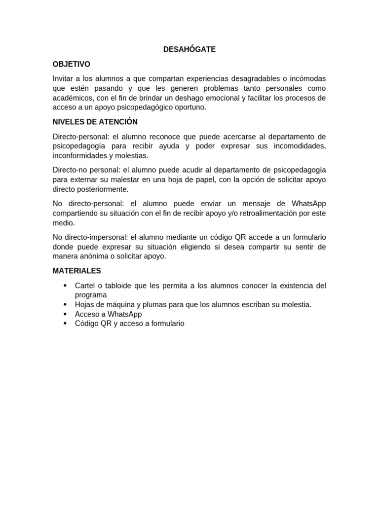DESAHÓGATE | PDF