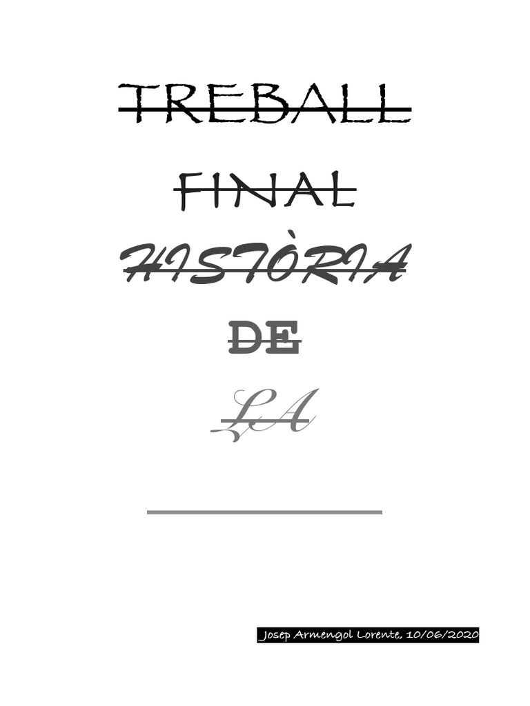 Treball Final D'Història de La Música. | PDF