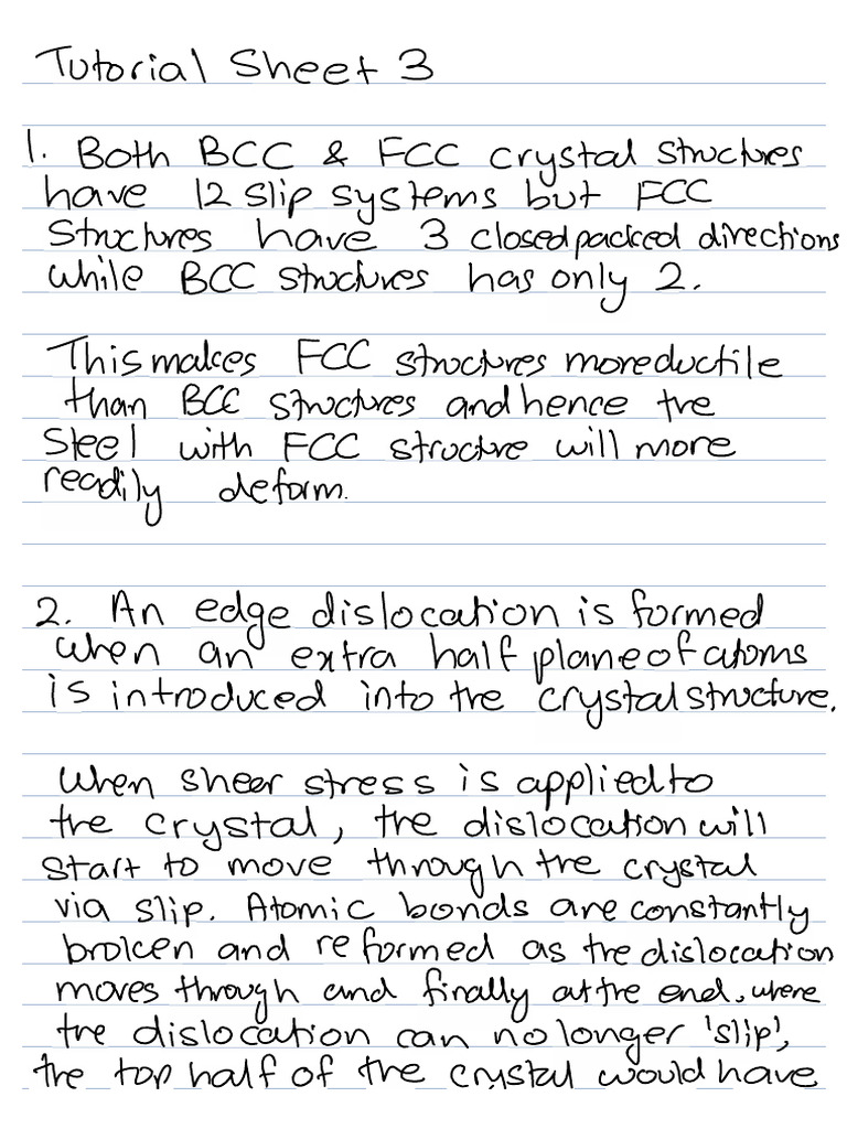 Tutorial Sheet 3 | PDF