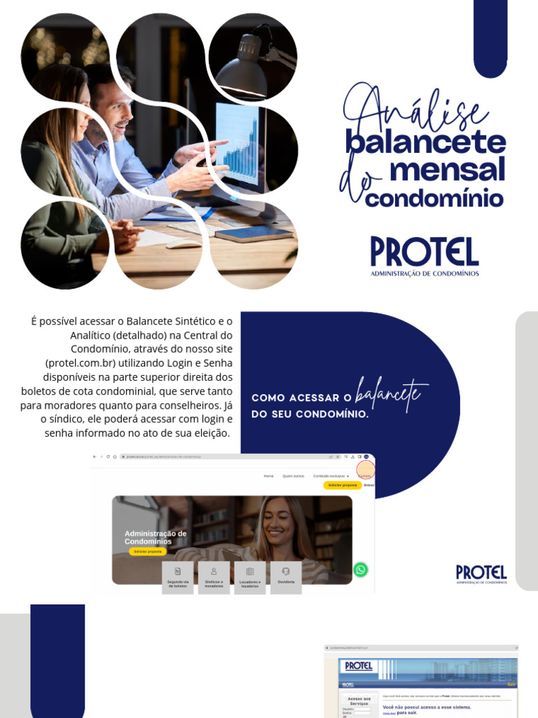 TUTORIAL Protel - Passo A Passo - Balancete | PDF | Condomínio