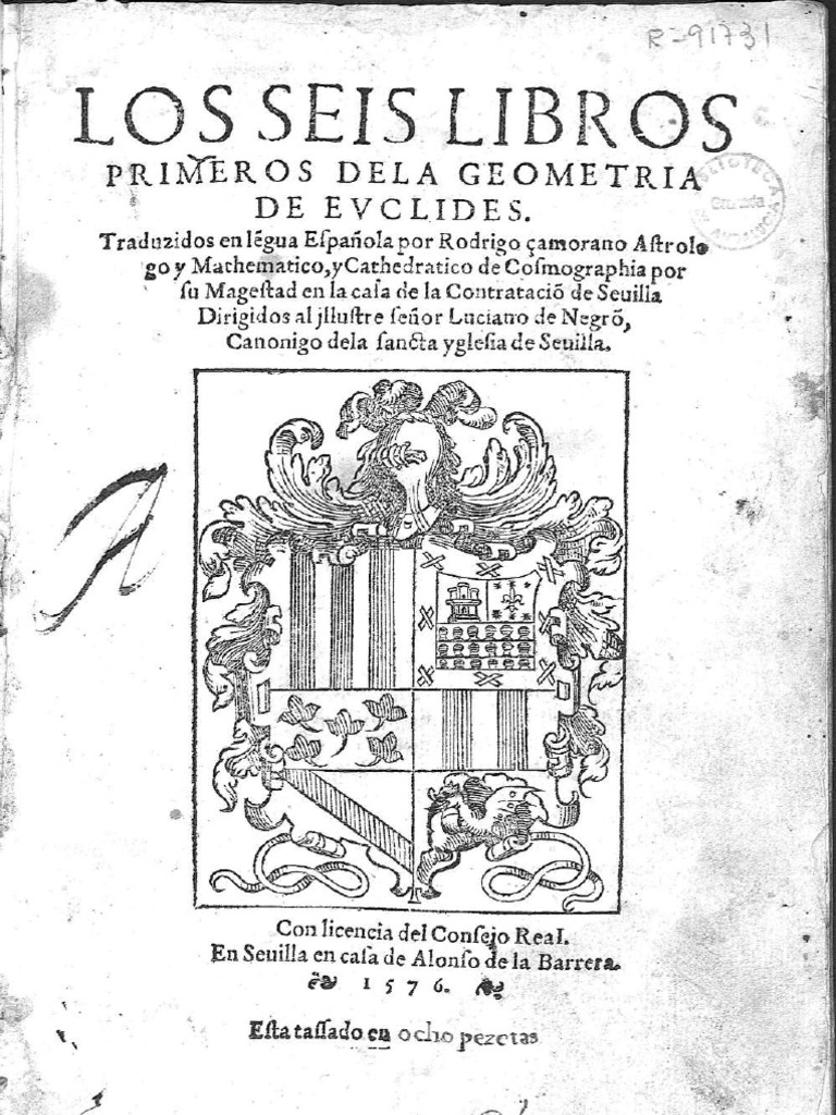 Los Elementos de Euclides (1576) - Libro I | PDF