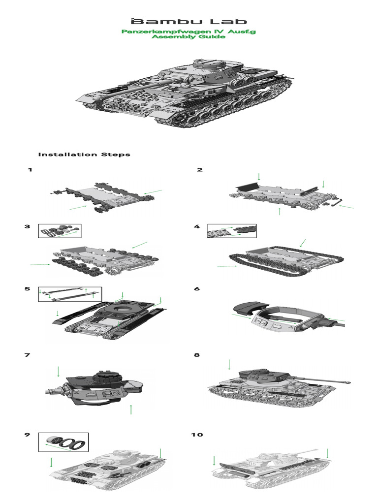 Panzerkampfwagen IV Assembly Guide | PDF