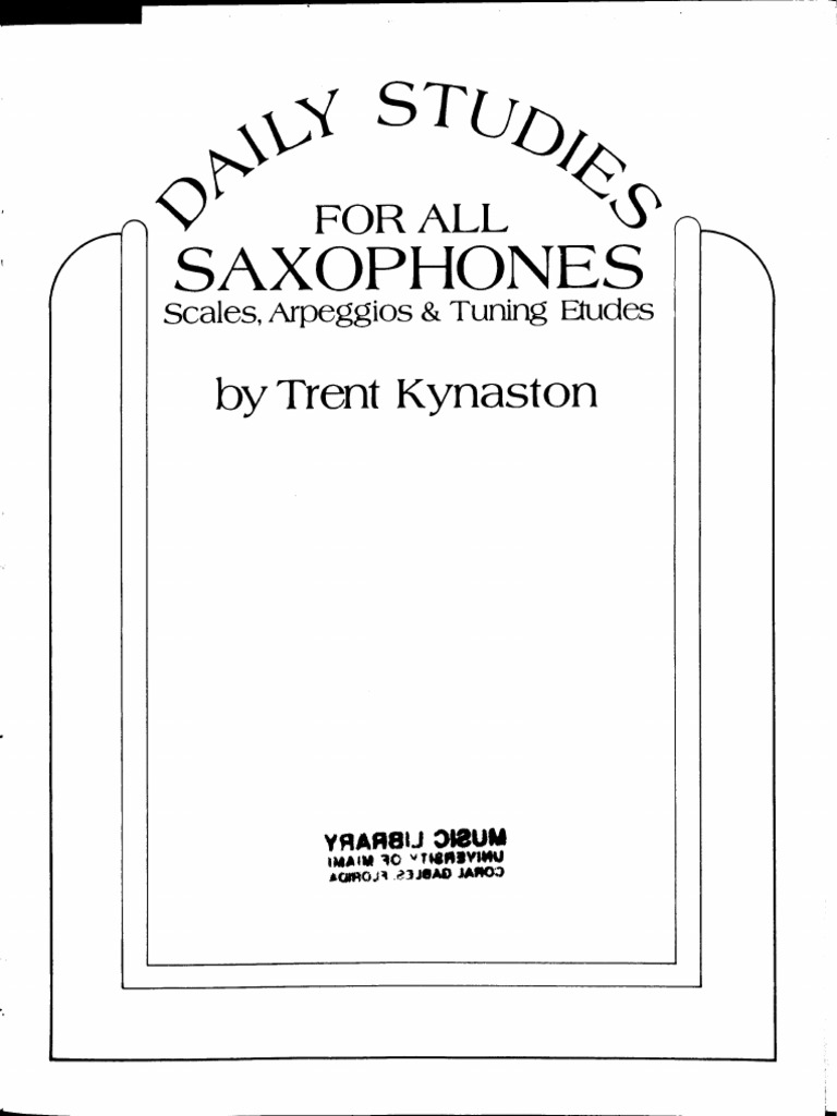Daily Studies For All Saxophones | PDF