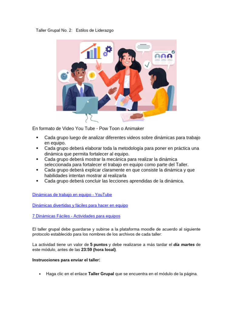Taller Grupal No. 2 - Estilos de Liderazgo | PDF