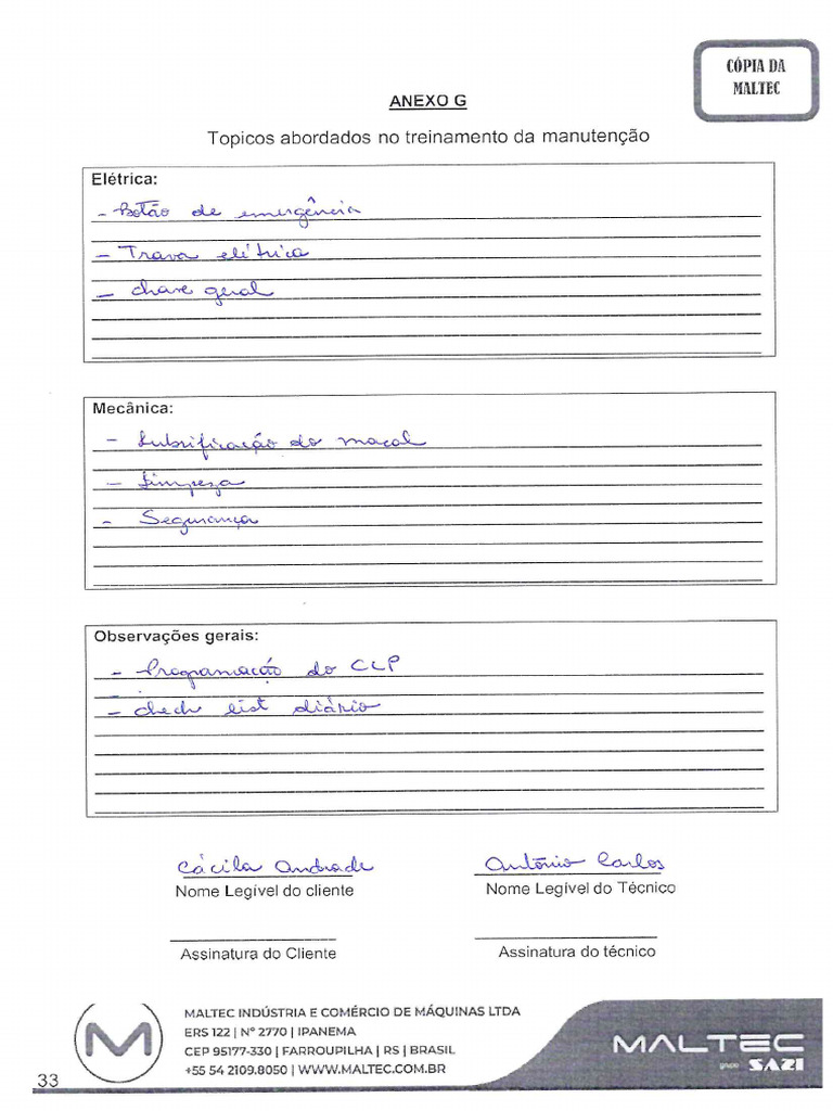 ANEXO G PREENCHIDO | PDF