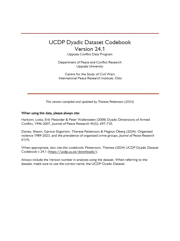 2024_ucdp-brd-241-1 | PDF | Sovereignty | Conflict (Process)