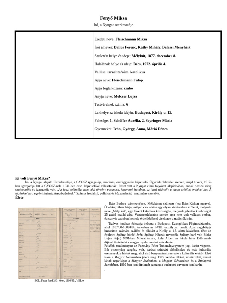 Fenyo | PDF
