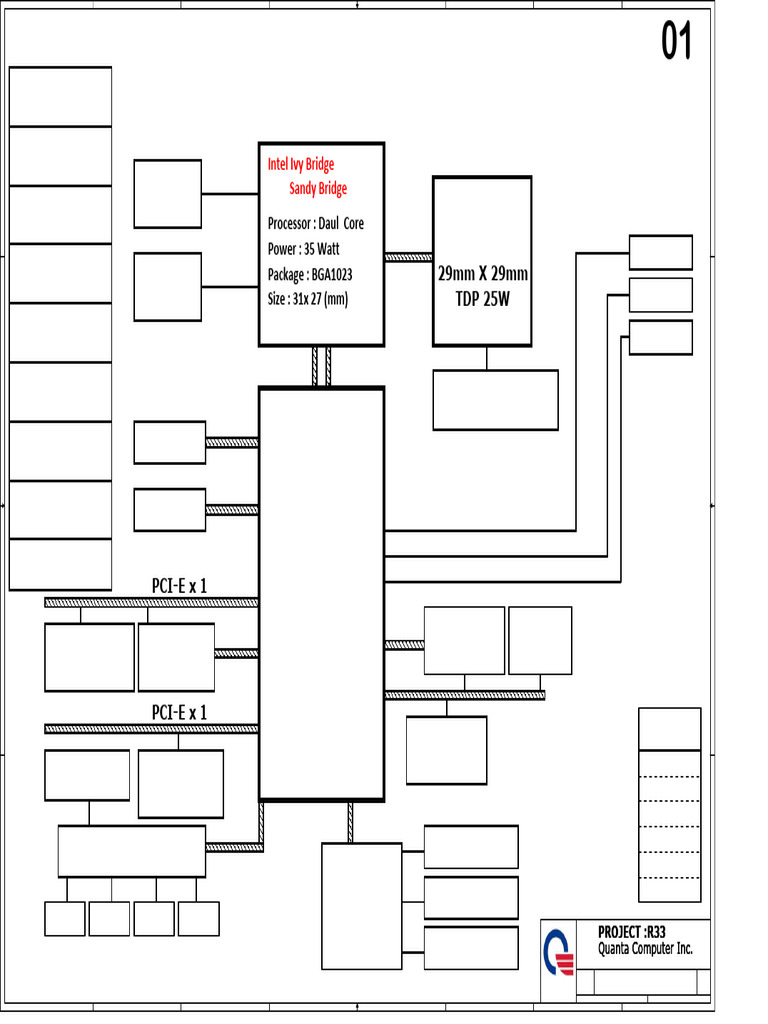 HP G6 Quanta R33H DAR33HMB6AO Rev 1A Schematics | PDF | Central Processing Unit | Computer Hardware