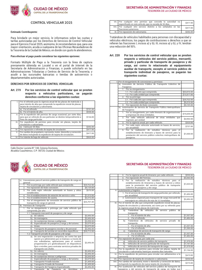 Control Vehicular Querétaro 2025 | PDF | Transporte | México