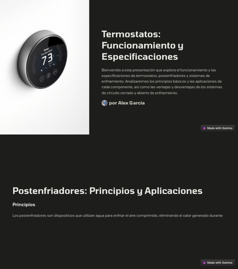 Termostatos-Funcionamiento-y-Especificaciones | PDF