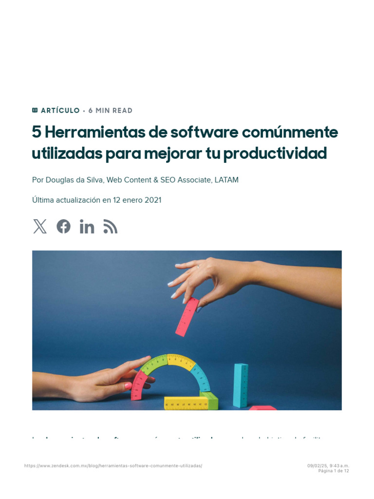 5 Herramientas de Software para Productividad | PDF | Software ...