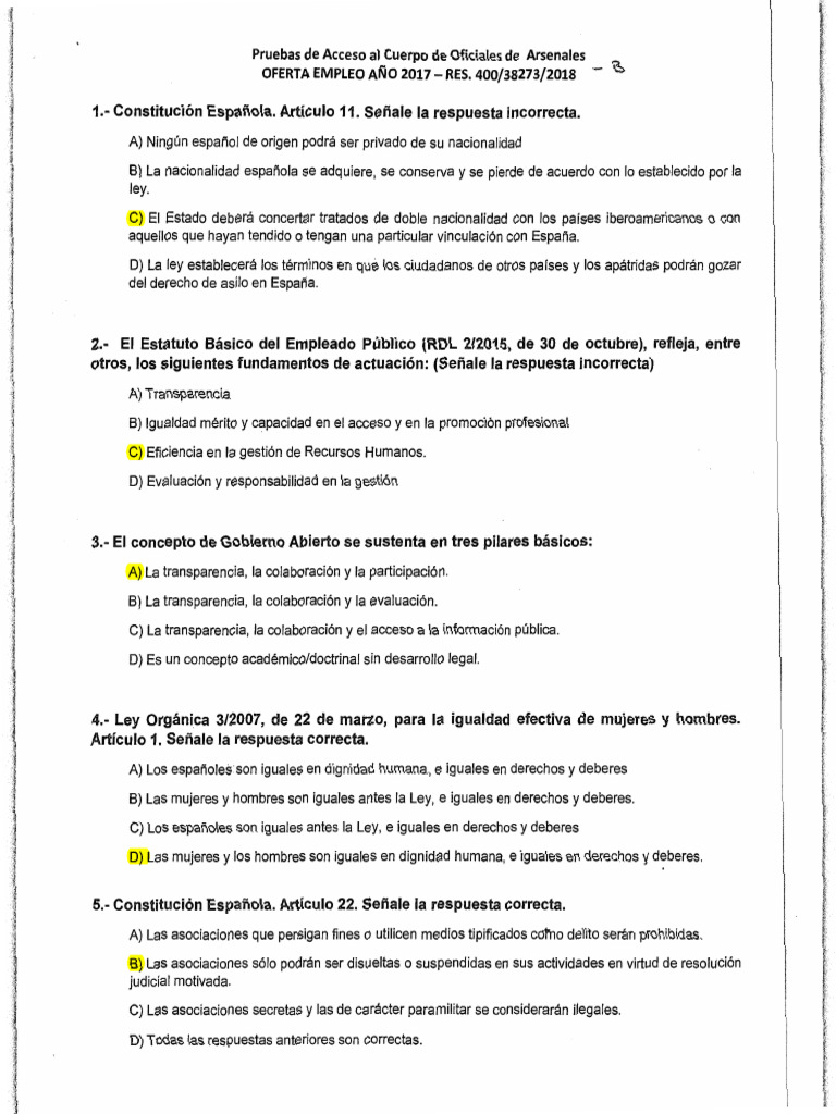 Preguntas Temas Comunes | PDF | Derechos fundamentales | Nacionalidad