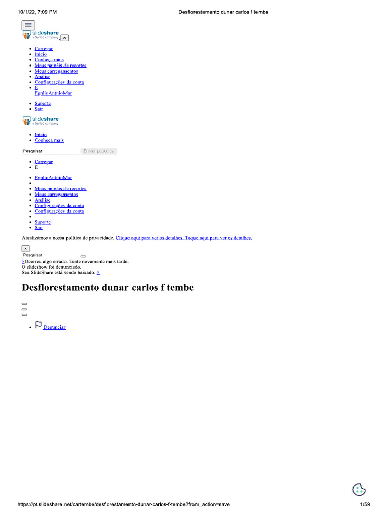 Desflorestamento Dunar Carlos f Tembe | PDF