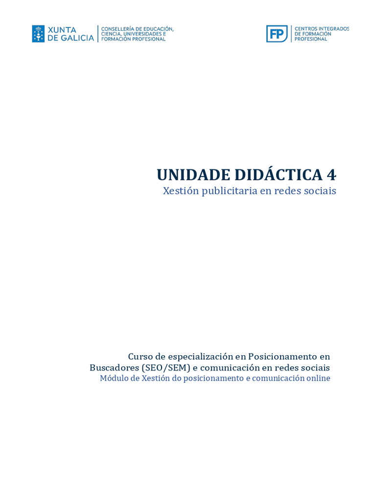 UD4 - Xestión do posicionamento | PDF