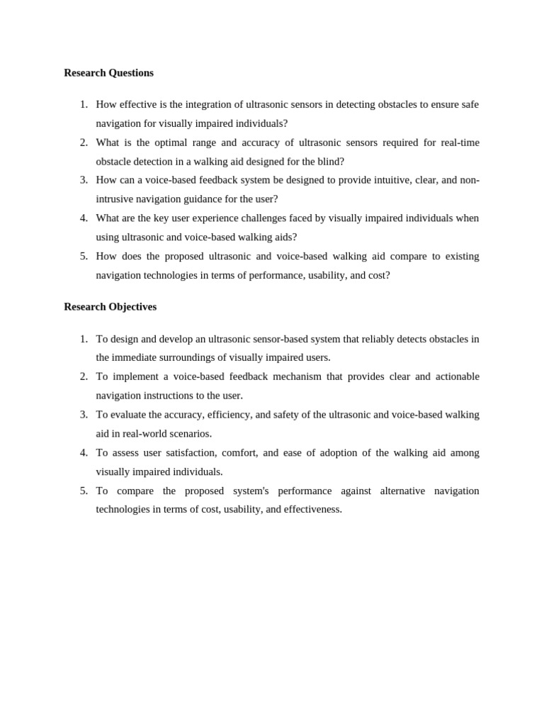 Research Questions | PDF